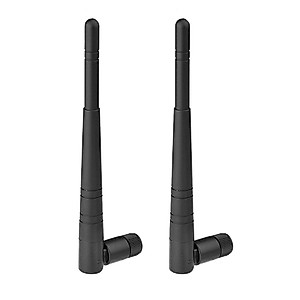 Eightwood 2.4GHz WiFi Antenna 5dBi RP-SMA Antenna 2pcs for WiFi Router PCI PCIe Network Card Wireless Range Extender