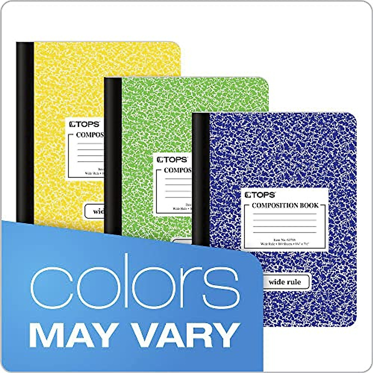 TOP63794 - Tops Composition Book w/Hard Cover 7-1/2 x 9-3/4 in (Color May Vary) (1 Book)