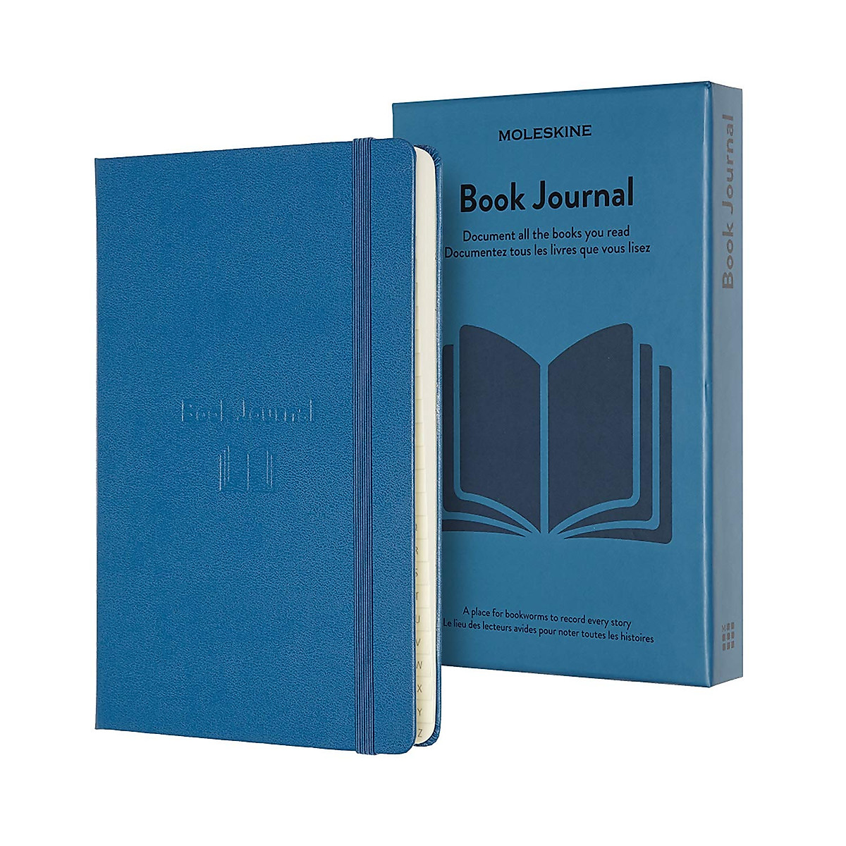Moleskine Passion Journal, Books, Hard Cover, Large (5" x 8.25") Steel Blue, 400 Pages