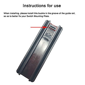 LThyzszb Tactical Light Pressure Switch Mount Plate Kit TD Scar Pocket Panel for 20mm Picatinny Rail Flashlight PEQ Remote Switch Accessories (Black)