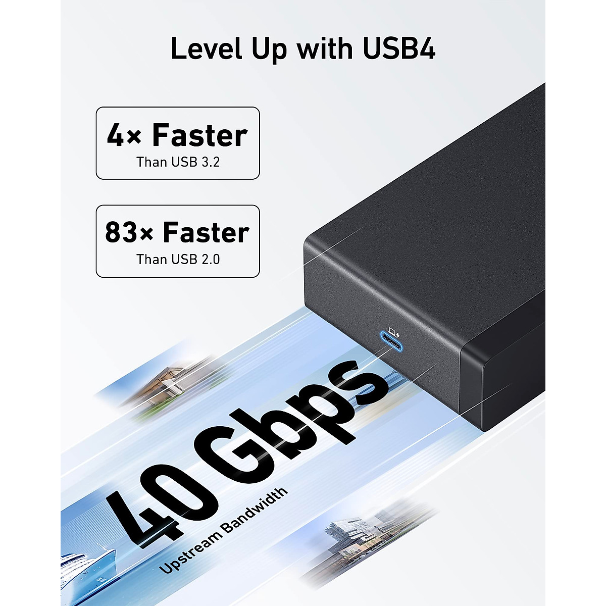 Anker 543 USB C to USB C Cable(140W 6ft), USB 2.0 Bio-Based Charging Cable & Anker 568 USB-C Docking Station(11-in-1), 100W Charging, 40Gbps Transfer, Ethernet, Single 8K, Triple 4K Display