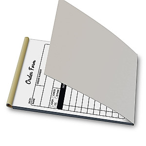 Receipt Book,Handheld 2-Part Carbonless,4x5.5 inches, Carbon Duplicate Copy Sales Receipt Form, Invoice Pad, Cute Convenient for Small Boutique Business,White/Yellow,Pack of 2(50 Sets per Book)…