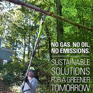 Greenworks 20192 8.5-Inch 6.5 Amp Electric Corded pole saw, Green