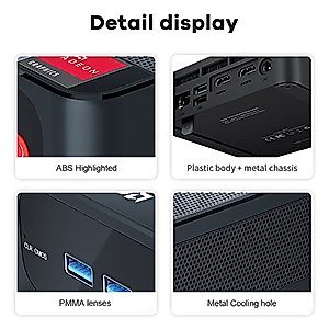 Beelink SER5 Versatile Mini PC, AMD Ryzen 5 5560U(up to 4.0GHz) 6C/12T, Mini Computer 16GB DDR4 RAM 500GB NVME SSD, Mini Desktop Computer 4K@60Hz Triple Screen Display WiFi6 BT5.2