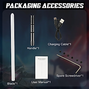 Lightsaber, Lightsabers with FX Sound Motion Sensitive, RGB 15 Colors Light Sabers with on-off Control, Real Dueling Light Saber Sword Toy for Kids, Halloween Xmas Gift, Galaxy War Party, Cosplay, 1PC