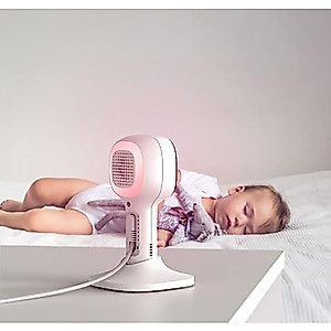 Hubble Connected Nursery Pal Cloud Smart Connected, Wi-Fi Enabled Baby Monitor with 5-Inch HD Color Parent Unit Viewer, Soothing Sounds and White Noise, 7-Color Night Light, Wall Mount, White