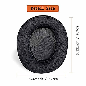 MQDITH Replacement Mesh Fabric Ear Pads Compatible with SteelSeries Arctis Nova Pro Wireless Headset
