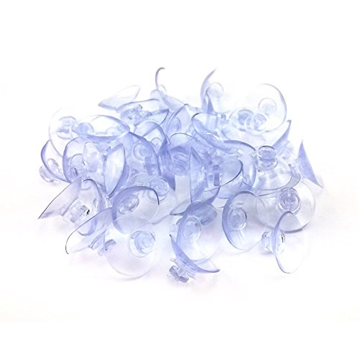 HONBAY 50pcs 20mm Diameter Mini Clear Plastic Suction Cup Without Hooks