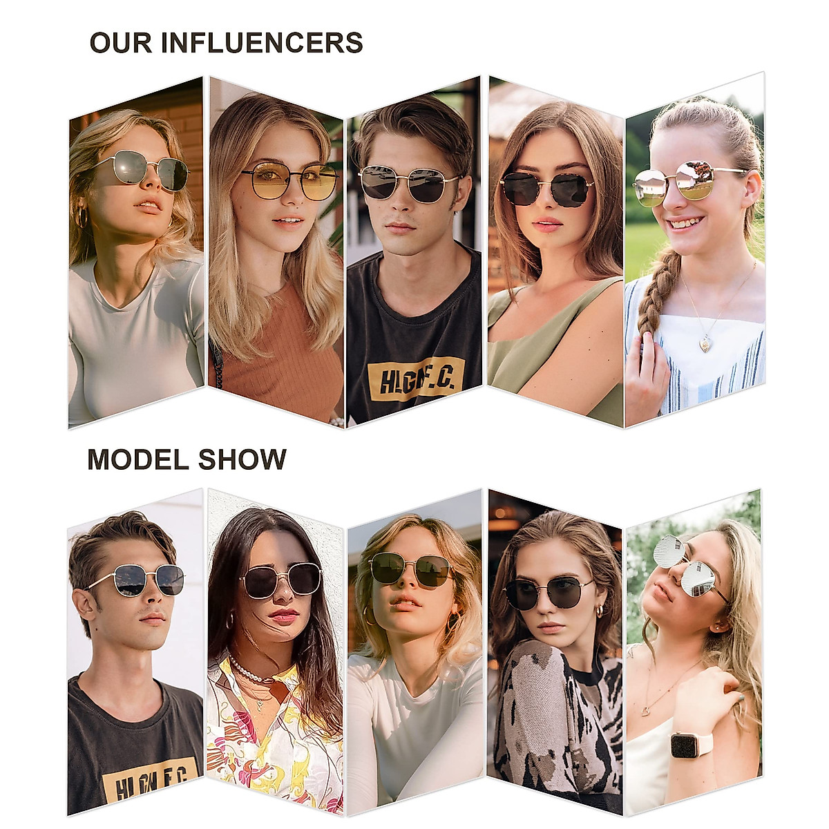 SOJOS Classic Square Sunglasses for Women Men with Spring Hinge Sunnies SJ1137, Bright Gold/Grey