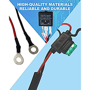 Turn Signal Rocker Switch UTV Turn Signal Kit with Turn Signal Rocker Switch Compatible with Golf Cart Can Am Cfmoto Pioneer Polaris Ranger RZR Street Legal Kit, Side by Side Turn Signal Light Kit