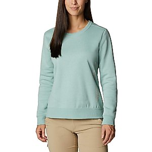 Columbia Women's Logo Crew, Aqua Tone/Outline Logo, 3X Plus