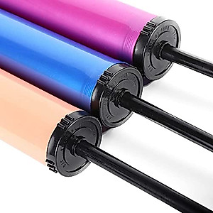 KONGCHAN Balloon Pump Hand Held,Sturdy Balloon Hand Manual Inflator Hand Pump suitable for balloon arch kit, helium balloons, foil & confetti Balloons Yoga Ball（Random Color）
