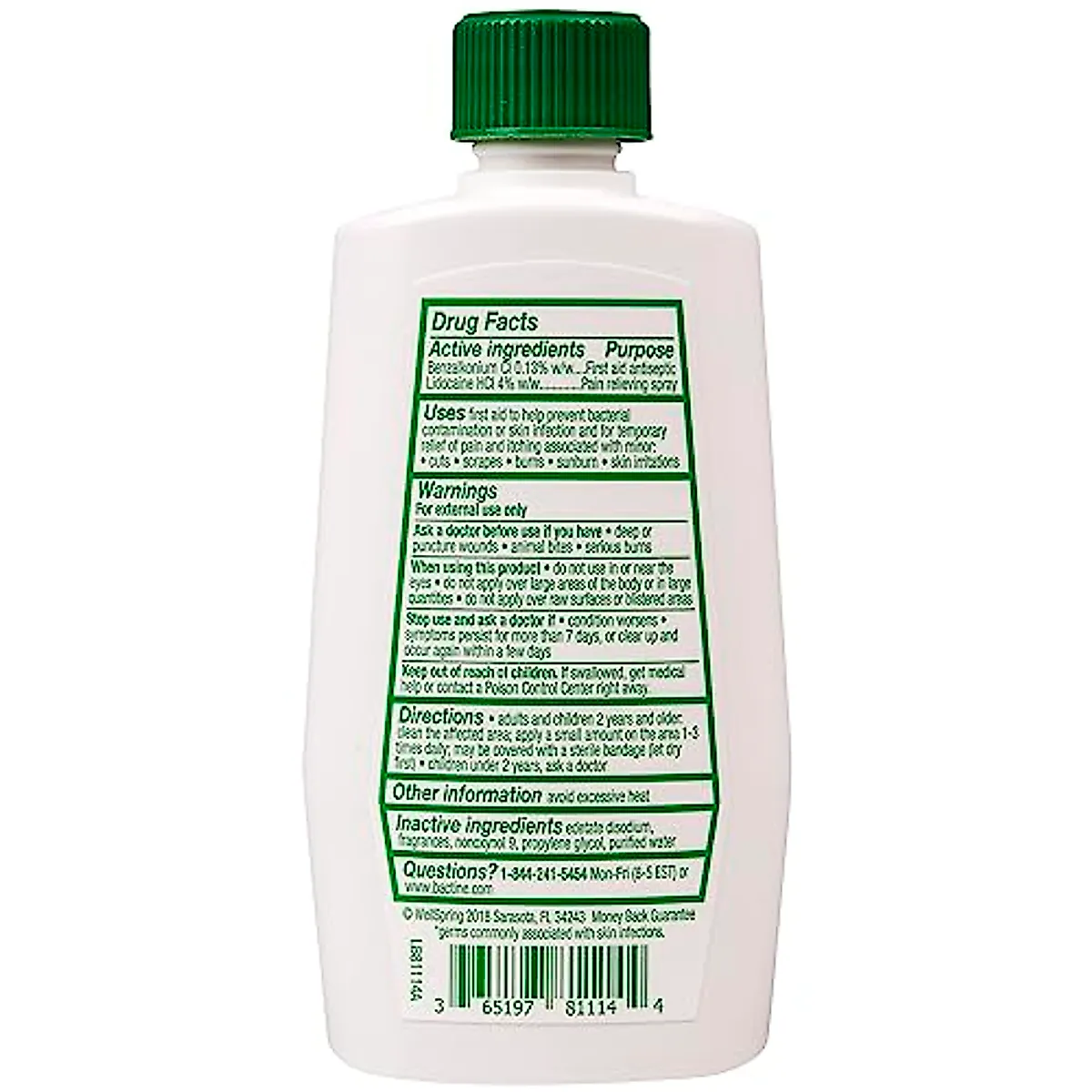 Bactine MAX 4 oz. Pain Relieving Cleansing Liquid