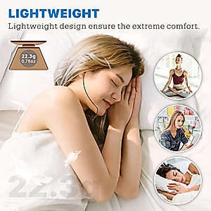 Hearprotek Wireless Earbuds Headphones for Sleeping, Bluetooth 5.2 Sleep Headphones-Soft and Lightweight in-Ear Earbuds for Sleeping, 25+Hour Playtime, Ideal for Side Sleepers, Relaxing, Meditating