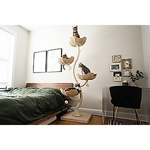 MAU 73" Tall Modern Cat Tree Scratching Tower for Large Cats, Scratching Post Luxury Cat Condo, Cat Tower for Multiple Cats, Cat Scratching Tree, Cat Condo, Luxury Cat, Cat Gifts by Mau Lifestyle