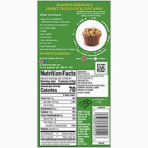 Bakers Sweet German Chocolate, 4 oz