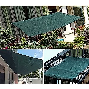 ALBN-Shading net Shade Cloth Net with Upgrade Grommets 80% Shading Rate HDPE UV Protection for Courtyard Garden Flower Plant (Color : Dark Green, Size : 1x5m)