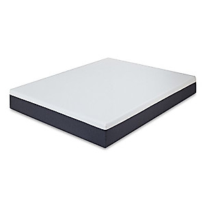 Olee Sleep 10 Inch EOS Multi Layer Gel Infused Memory Foam Mattress, Queen, White