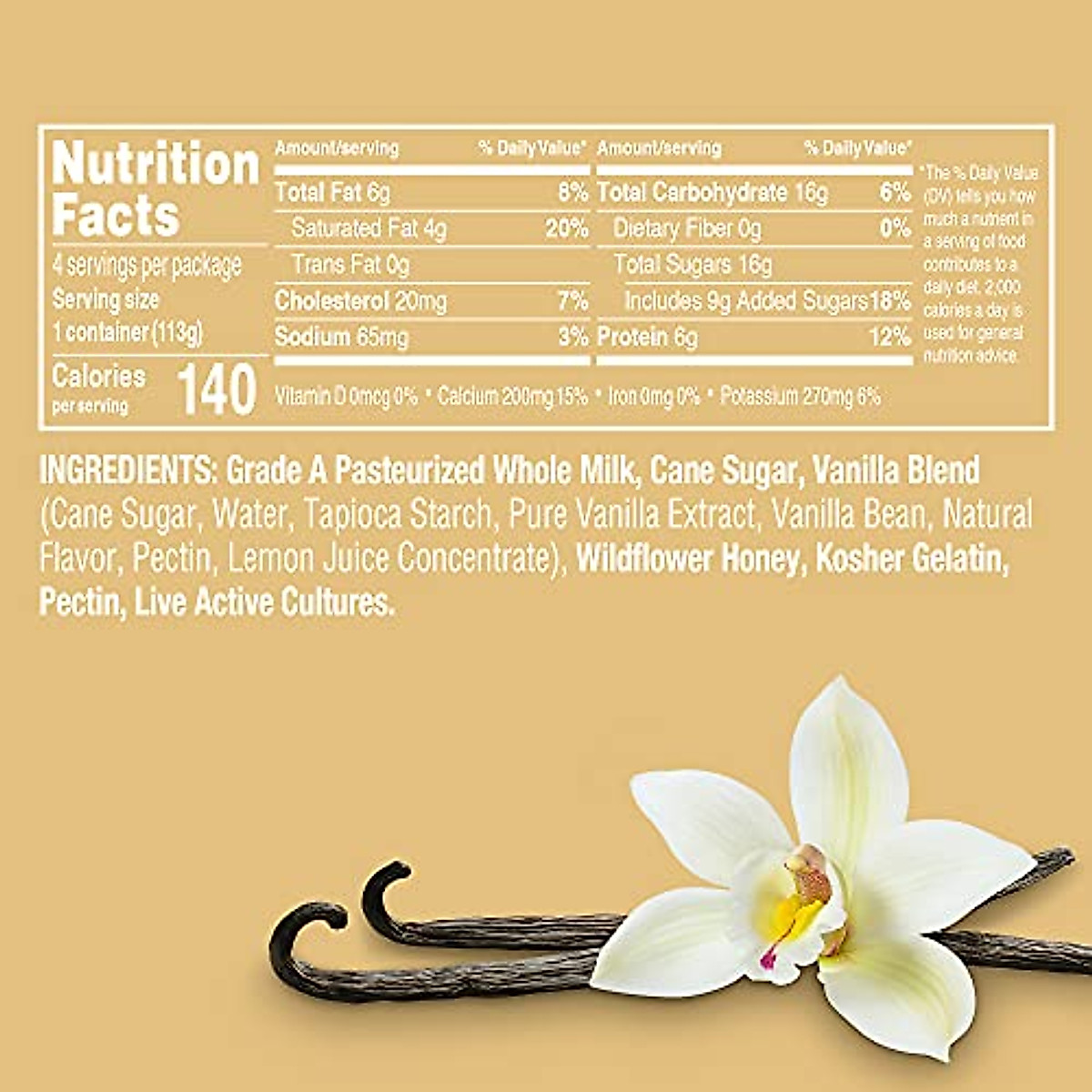 Noosa, Yoghurt Vanilla, 4 Ounce, 4 Pack