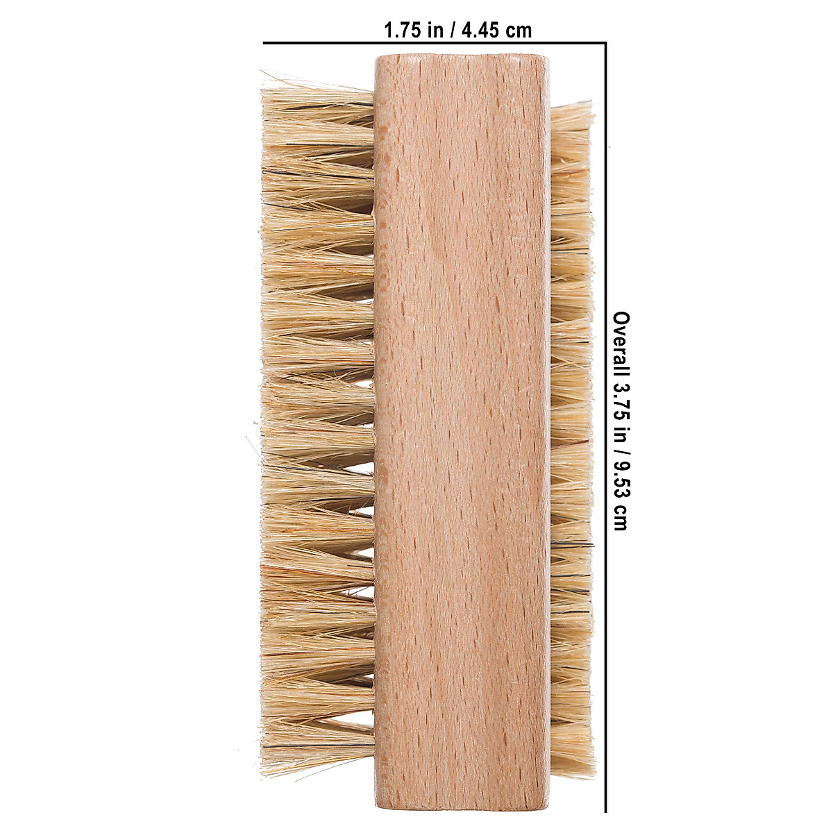 Redecker Natural Pig Bristle Nail Brush with Untreated Beechwood Handle, 3-3/4-Inches