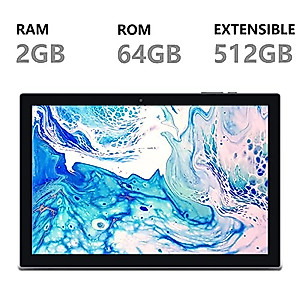 BYANDBY 10 inch Tablets，Android 11.0 Tablets, 64GB ROM (512GB Expandable Storage) Quad Core Processor, IPS Touch Screen, 8MP Camera, WiFi, 6000mah Battery, (Black)