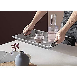 Freeform Two-Tone Reversible M Tray, 55 x 41 cm, Grey-White