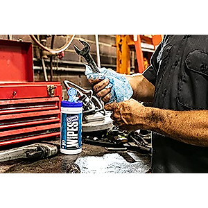 GUNK MPDW30 Multi-Purpose Degreasing Wipes 30-Count 8 x 12 inch 2-Sided Smooth or Scrubby Texture