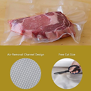 Vacuum Sealer Bags（3 packs）-11" x 16' Rolls Custom-Sized Vacuum Food Saver Bags Great for vac storage, Meal Prep or Sous Vide