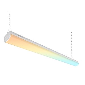 ELEPHANT DEPOT 4FT Led Light Fixtures,45W Dimmable Led Shop Light,48Inch Led Light Fixture,5850LM, 3500-5000K, Dimmable Linkable Led 4ft for Shop,Warehouse,Garage 5 Years(Included Chain)