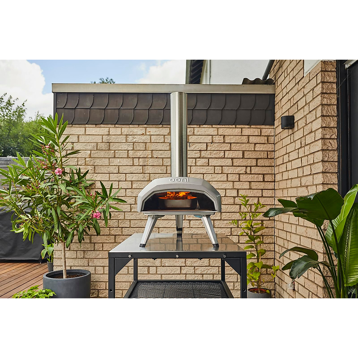 Ooni Karu 12 Multi-Fuel Outdoor Pizza Oven – Portable Wood and Gas Fired Pizza Oven with Pizza Stone, Outdoor Ooni Pizza Oven - Woodfired & Stonebaked Pizza Maker, Countertop Dual Fuel Pizza Oven