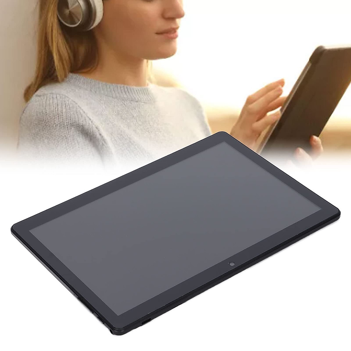 Tablet 10.1 Inch, SC9863A OctaCore Tablet PC, WiFi, 4GB RAM, 32GB Storage, 9.0, 1280x800 IPS LCD Screen, Dual SIM Card Tablet PC (Black)