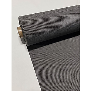 Charcoal Gray Domestic Marine Acrylic Awning Fabric Outdoor UV Resistant DWR 60 Inches Wide by The Yard