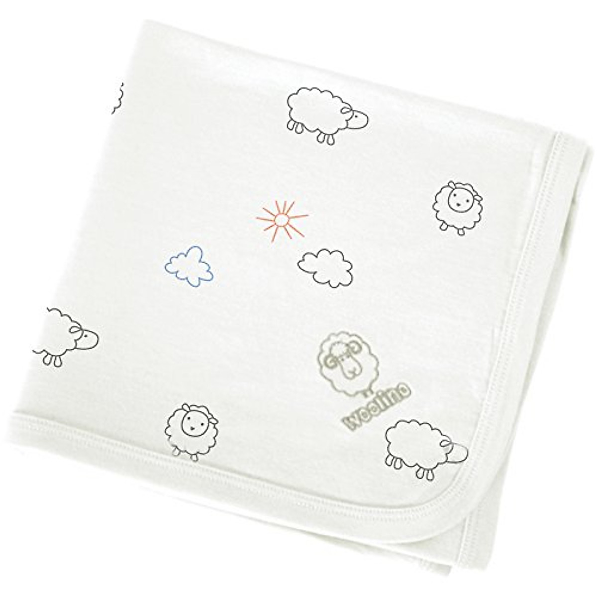Woolino Baby Swaddle Blanket, 100% Merino Wool Receiving Blanket for Boys & Girls, Swaddles for Newborns 0-3 Months, Sheep
