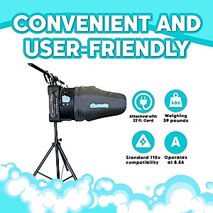Foam Daddy Large Foam Cannon - Create a Foam Party Experience with This Big Foam Machine! Shoots 20-24ft of Foam Solution - Ideal Home Party Foam Machine and Foam Maker for Kids
