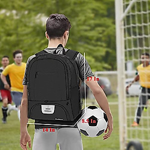 Rudmox Soccer Ball Bag-Backpack for Basketball,Volleyball with Cleat Shoes and Ball Compartment for Sports Team,Trainning