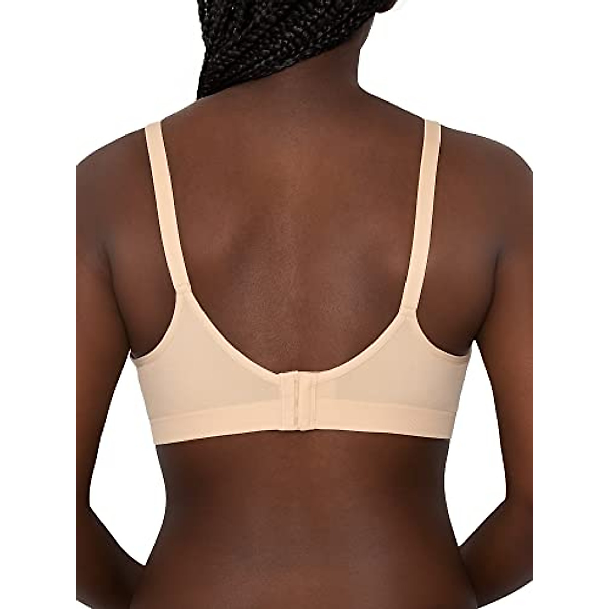 Fruit of the Loom Women's Seamless Wire Free Push-Up Bra, Black Hue/in The Buff 2-Pack, 38B