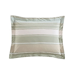 Tommy Bahama - King Comforter Set, Reversible Cotton Bedding with Matching Shams & Bonus Throw Pillows, All Season Home Decor (Serenity Green, King)