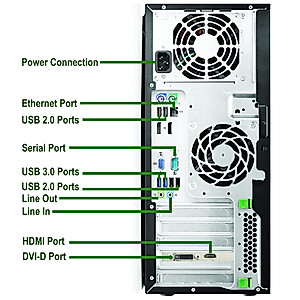 Hp EliteDesk 800 G1 Tower Computer Desktop PC, Intel Core i7 3.4GHz Processor, 16GB Ram, 512GB M.2 SSD, WiFi & Bluetooth, HDMI, Nvidia GeForce GT 1030 DDR4 4GB, Windows 10 Pro (Renewed)