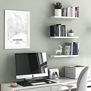 Set of 3 Floating Wall Shelves,Wall Display Decoration Shelves,Home Decor Shelves for Bathroom, Bedroom,Living Room,Kitchen, Office