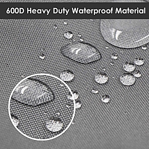 Vailge Round Patio Furniture Covers, 100% Waterproof Outdoor Table Chair Set Covers, Anti-Fading Cover for Outdoor Furniture Set, UV Resistant, 72"DIAx28"H, Grey