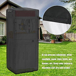 420D Popcorn Machine Cover - Windproof and Adjustable Drawstring Design