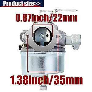 QAZAKY Carburetor Compatible with Tecumseh 632113 632113A HS40 HSSK40 Toro 38010 38015 38250 Snowthrower 421 521 Snowblower 4HP 5HP Adjustable 056-326 520-962 50-662 1427 056326 520962 50662 Carb
