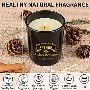 Gifts for Dad from Daughter Son, Unique Fathers Day Birthday Gift Ideas for Husband Men Him, Thanksgiving & Christmas Day Presents for Dad or Man, Lavender Candles Best Dad Ever Gifts (7oz) D