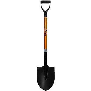 Ashman Heavy-Duty Digging Shovel (1 Pack) 41-Inch with Trenching Blade and Comfortable Handle - Ideal for Garden, Landscaping, Construction, and Masonry - Perfect for Digging Soil, Dirt, and Gravel.