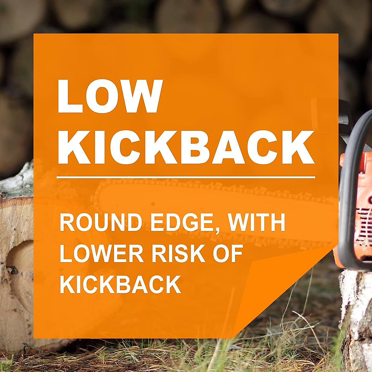 SUNGATOR 3-Pack 12 Inch Chainsaw Chain SG-R45, Compatible with Dewalt DCCS620B, DCCS620P1C, 3/8" LP Pitch - .043" Gauge - 45 Drive Links, Compatible with Craftsman, Ryobi and more