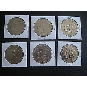 1971-1978 P All 6 IKE Eisenhower Circulated Dollar Coins Set From Phliladelphia Mint