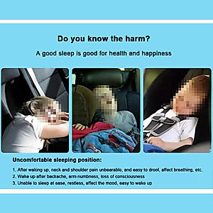 SWEETOP Child Head Support for Car Seats – Safe, Comfortable Head & Neck Pillow Support Solution for Front Facing Car Seats and High Back Boosters – Baby & Kids Travel Accessories