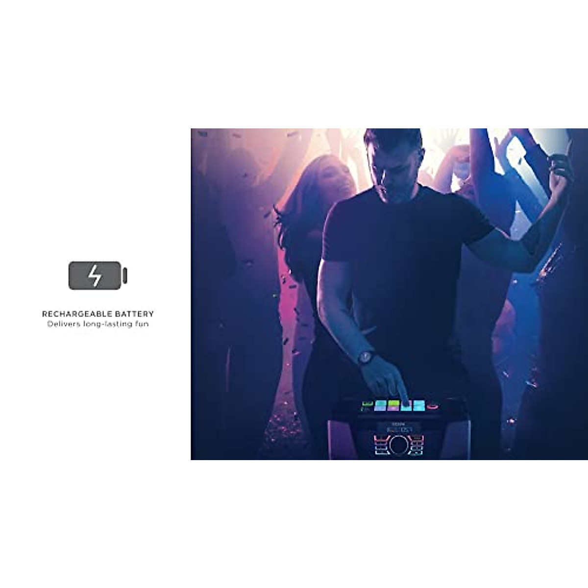 ION Explorer FX High-Power Bluetooth Speaker with Sound Effects IPX4 Water-Resistant (Renewed)