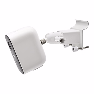 Holicfun Vinyl Siding Mount, No-Drill Adjustable Siding Clip for Security Cameras and Solar Panels, Compatible with Ring, Blink, Arlo, Eufy, Wyze, Google Nest, SimpliSafe, and More - White