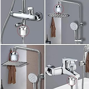 Water Outlet Purifier Kits Universal Faucet Filter for Kitchen Bathroom Shower Household Filter PP Cotton Element, 5-Micron Water Filter Filtration System. (1 Set)